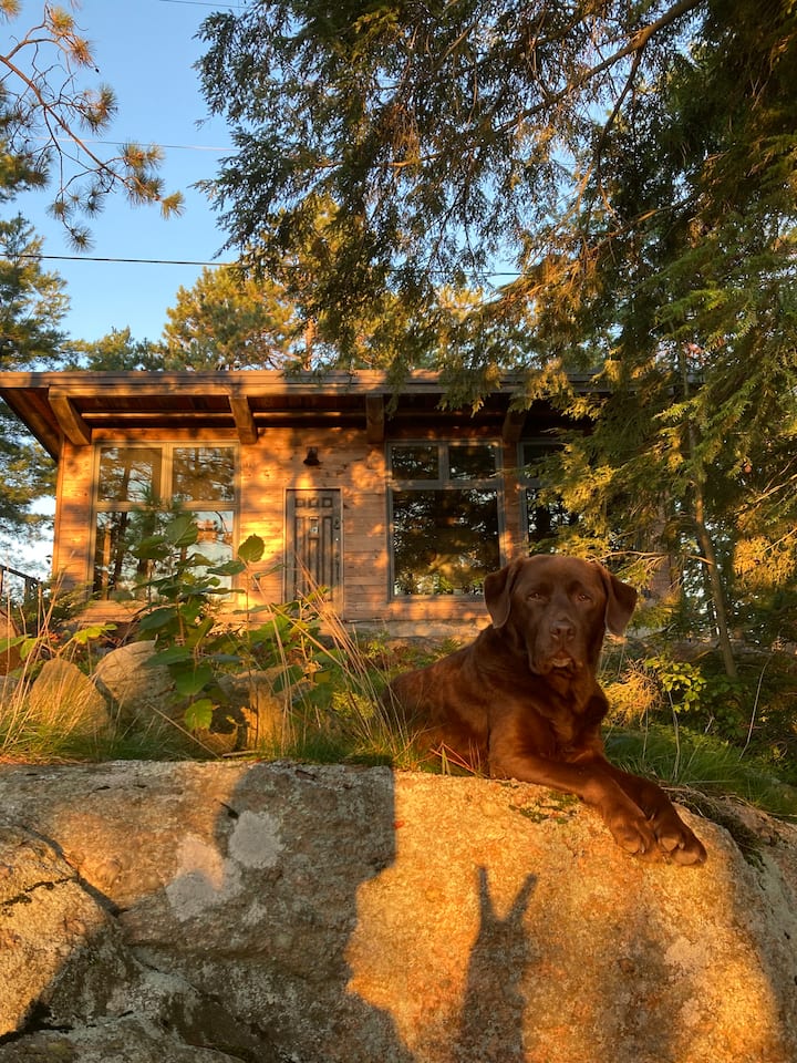 Lakeside Reclaimed Barn Wood Timber Frame Cabin - Gravenhurst