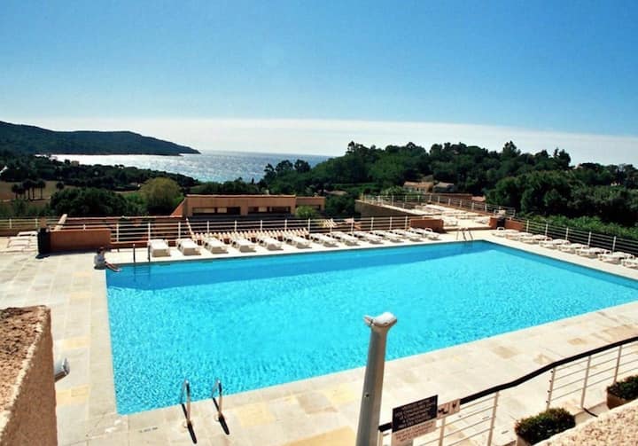 Gigaro Apt 2 Pièces 
Vue Mer Plage à 300m Piscine - La Croix-Valmer