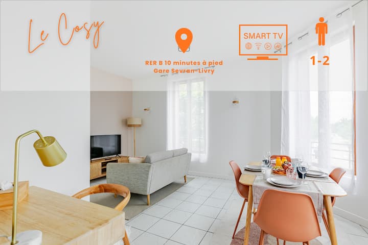 Le Cosy : Confort Et Luminosité Proche Rer B - Sevran