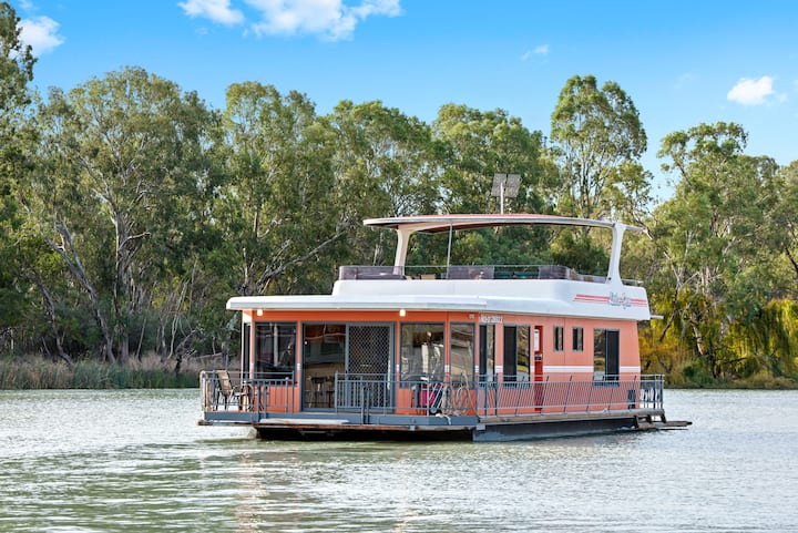 Little Gem Houseboat - Unique Moored Accommodation - Paringa