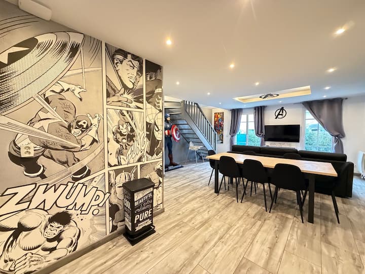 The Avengers House, 7 Pers 10 Min Disneyland Paris - Magny-le-Hongre