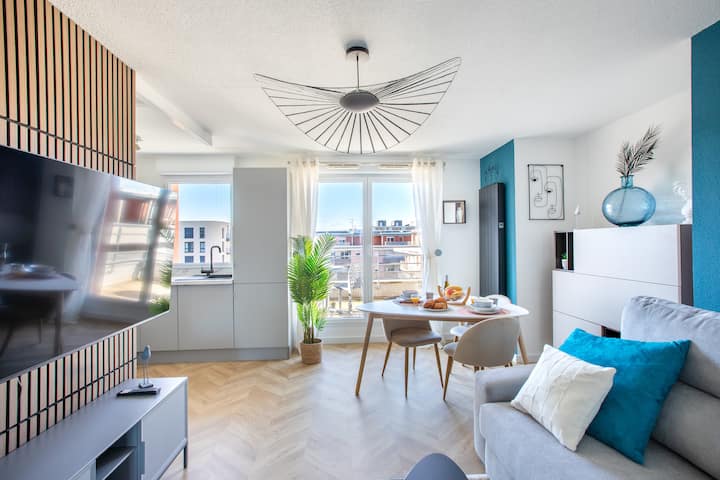 L'attique Lumineux - Terrasse & Parking - Mulhouse
