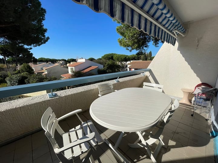 Bel Appartement, Terrasse Vue Dégagée - 4 Pers. - La Grande-Motte