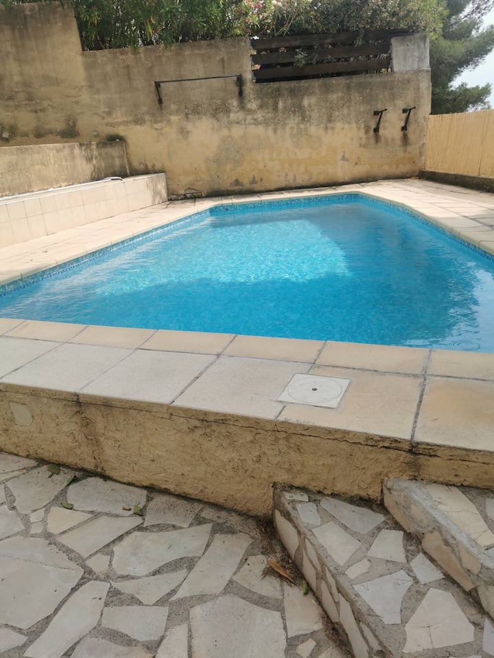 T3 En Rdc Avec Jardin, Terrasse Et Piscine - Martigues