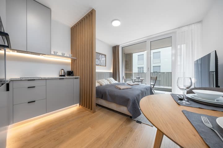 Lux Studio Vydrica | Balcony | Castle & Danube - Bratysława