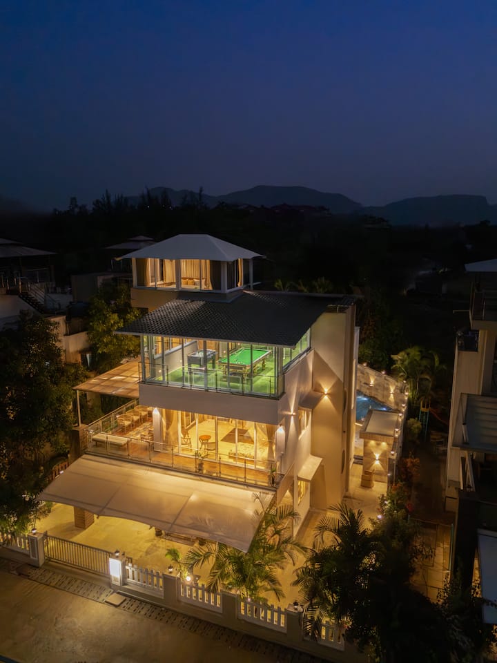 5bhk In Lonavala With Game Zone, Big Pool & Chef - Lonavla