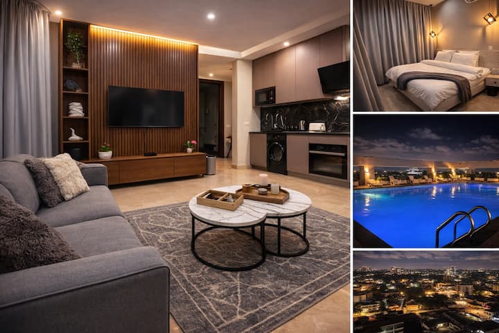Modern Luxury 1br Apt Osu, Pool, Gym & Balcony (A) - Ghana