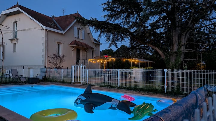 Maison Familiale 6ch, Piscine, Proche St Emilion - Libourne