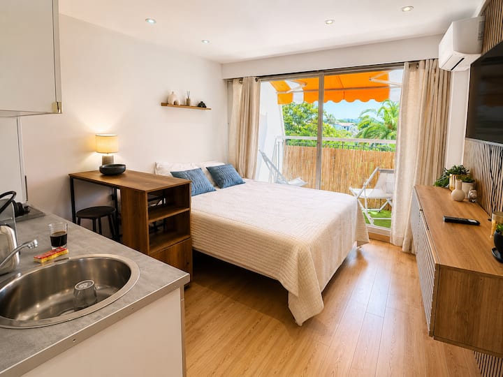 Studio Rénové Piscine Terrasse Cannes Marina - Mandelieu-la-Napoule