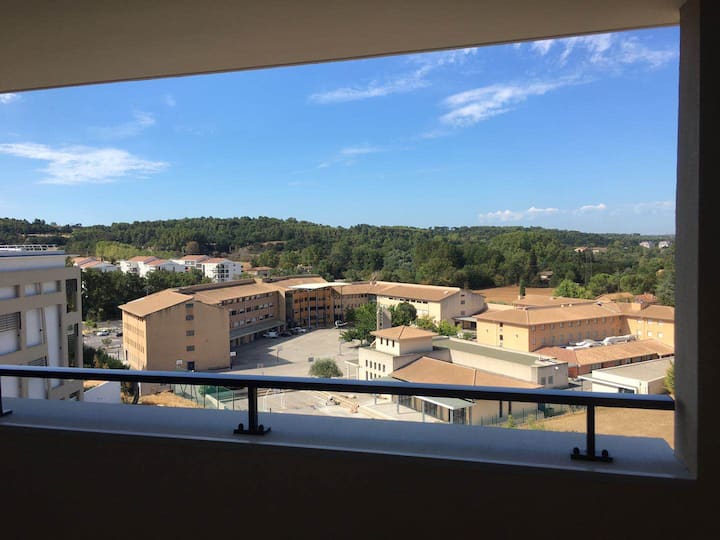 2br 6pp Bright Peaceful Terrace Ac Parking Aix - Aix-en-Provence