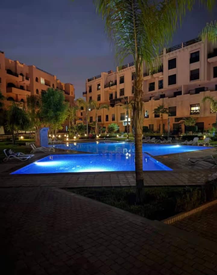 2 Br In  Premium Village - Pool-parking-wifi - Marrakech