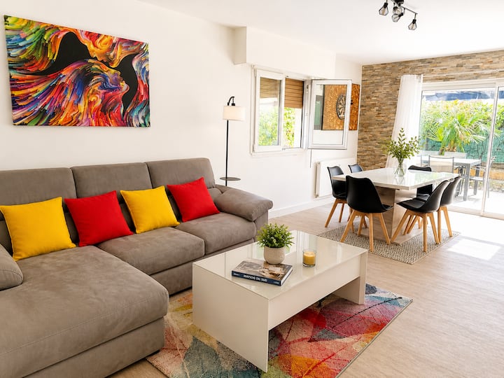 Havre Avec Jardin Privé Face à La Mer Proche Nice - Cagnes-sur-Mer