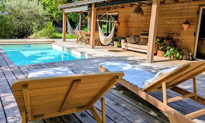Chalet Au Cœur De La Nature Avec Piscine Et Sauna - Les Vans
