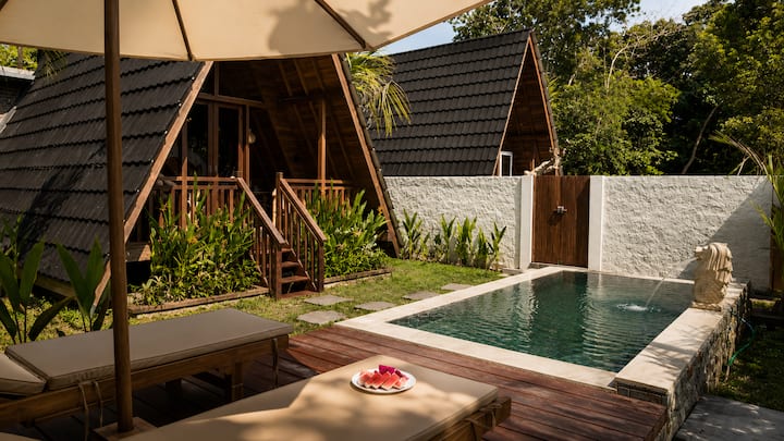 A-frame Jungle Villa With Private Pool In Uluwatu - Bali
