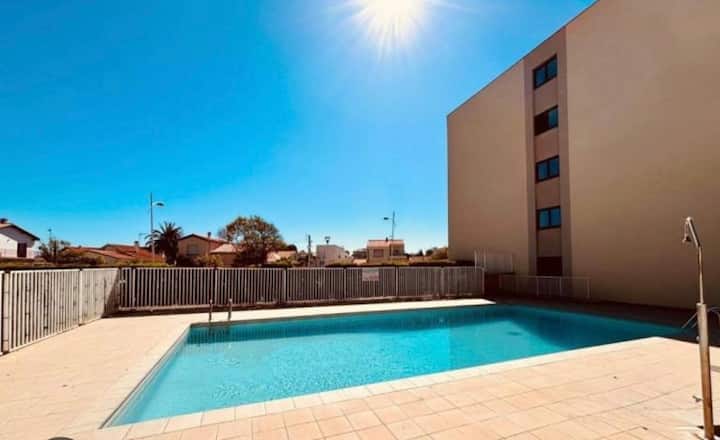 Studio Spacieux Canet Plage / Piscine Et Parking - Saint-Cyprien Plage
