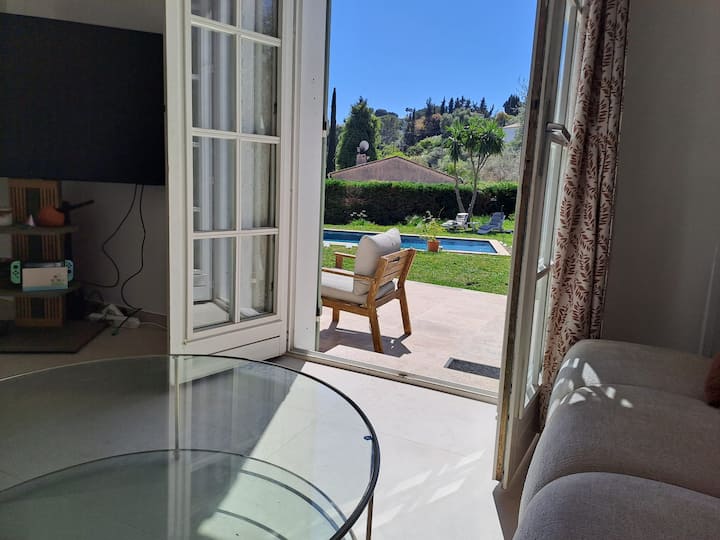 Havre De Paix, Villa Avec Piscine 10 Min De Cannes - Vallauris