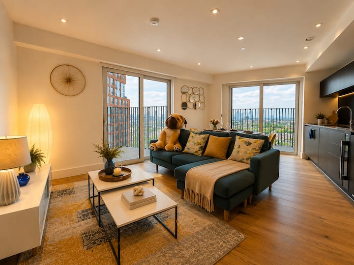 Elegant 2brs Flat With Ac & Pool Near Nine Elm - Londres