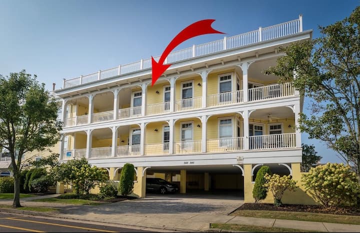 Gg’s Legacy - Bright Top Floor Condo - Sleeps 11 - Stone Harbor, NJ