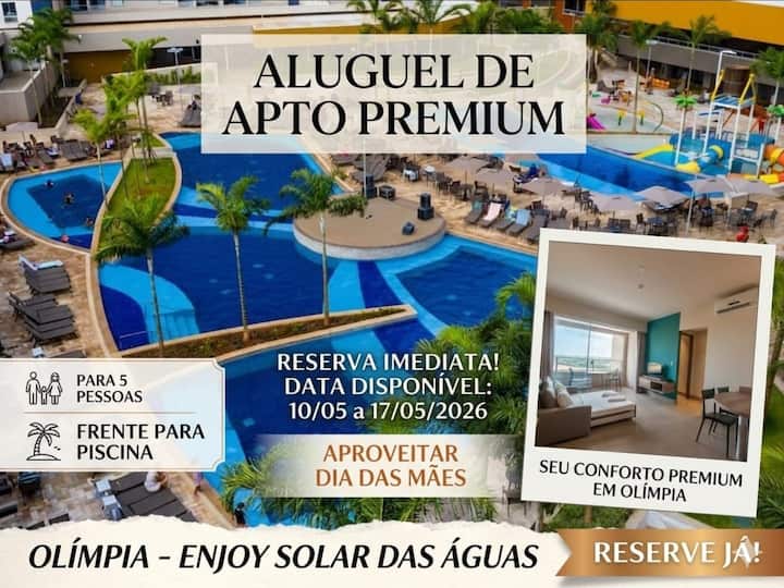 Apto Solar Das ÁGua - 4° Andar 
Vista Piscina - Olímpia