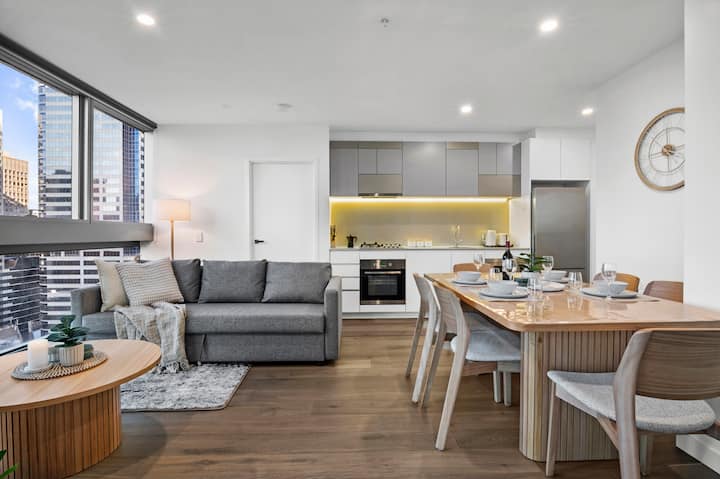 3br Wooden Retreat +Pool In Sth Cross Cbd Sleeps 8 - Melbourne