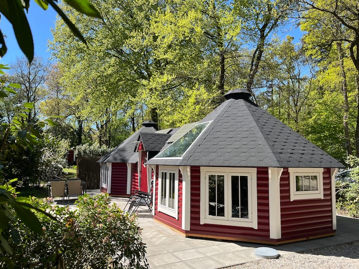 Luxe Finse Kota 'De Pauw' Op De Veluwe - Ermelo