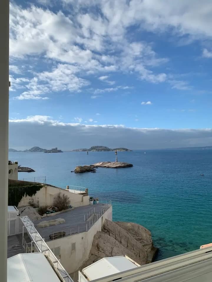 Vue Mer Endoume / Malmousque - Marseille