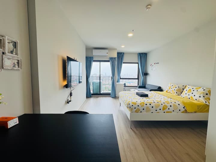 68、iconsiam /夜市/安静/快速Wifi/免费泳池健身房 - Thailand