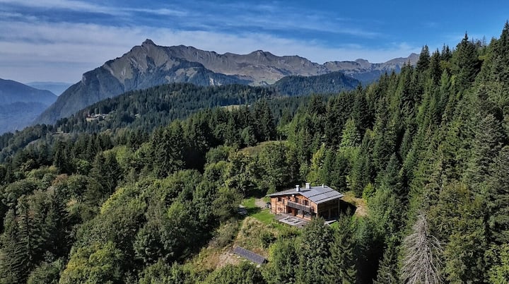 Rare Chalet Isolé Vue Imprenable Mt Blanc Aravis - France