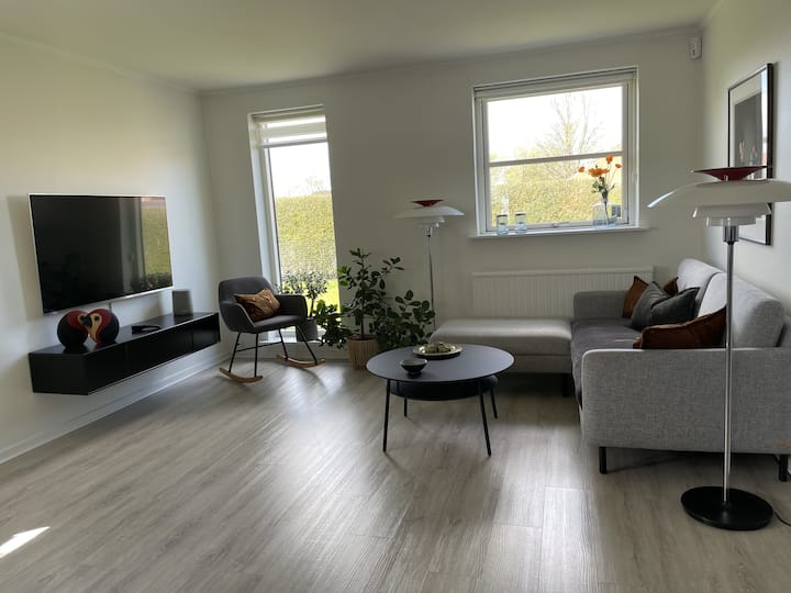 Rækkehus Med Lukket Have Og Overdækket Baghave. - Odense
