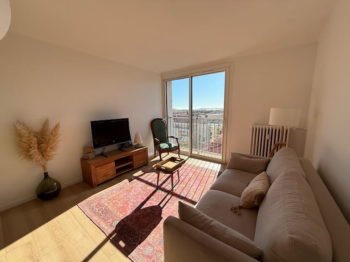 Appartement T3 Centre-ville Vue Mer - La Capte