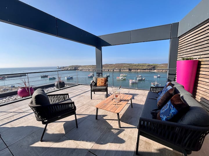 Maison 8p, Vue Mer Panoramique & Grand Spa De Nage - Le Conquet