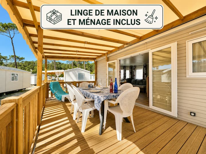 Séjour Détente Piscine, Terrasse Près De L'océan - Lacanau
