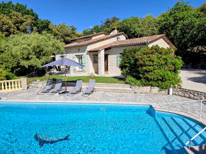 Villa Vue Mer Avec Piscine Au Cœur De La Forêt - Vence