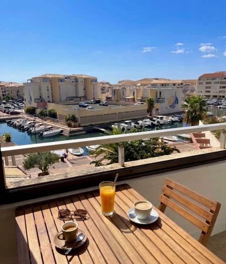 Lamarrée Parking Privé Studio-cabine Cosy 4p. - Plage de la Corniche - Sète