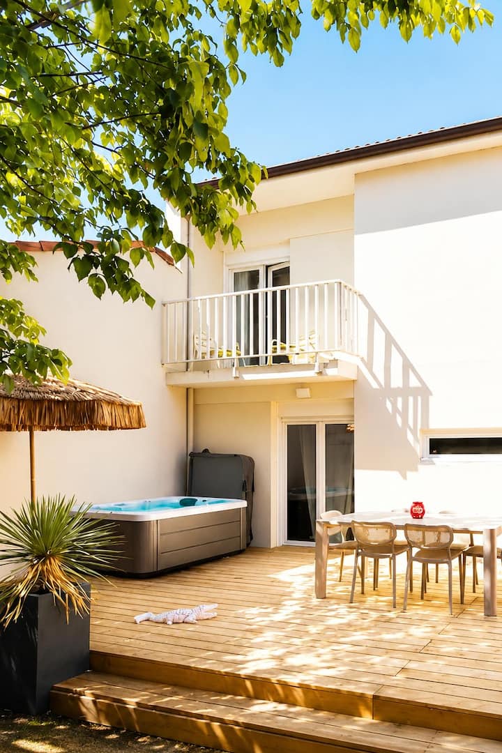 Maison 6 Pers Avec Jacuzzi, Proche Lacs Et Océan - Biscarrosse