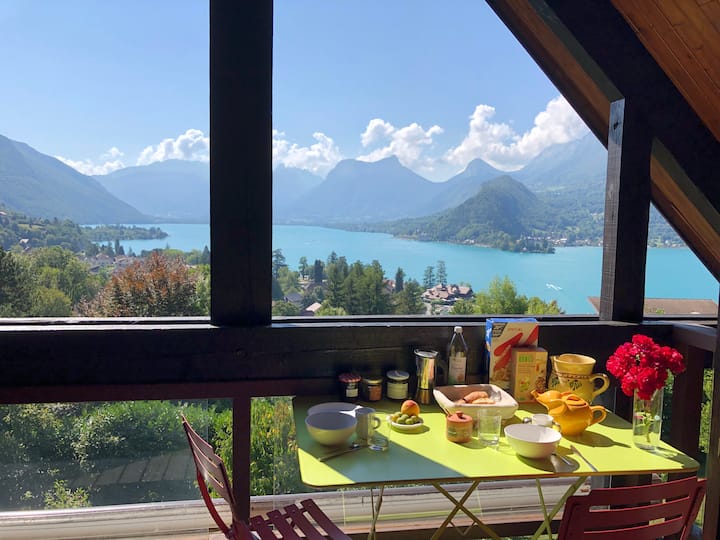 Maison Vue Exceptionnelle, Proche Lac Et Village - Doussard