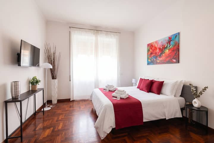 Stylish Vatican Chic Home | 3 Suites + Metro 7min - Rooma