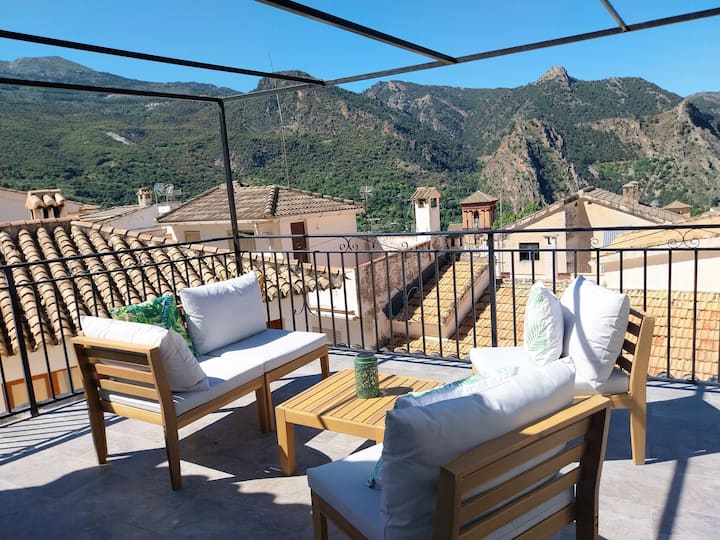 Village House: Roof Terrace With Stunning Views - Güéjar Sierra