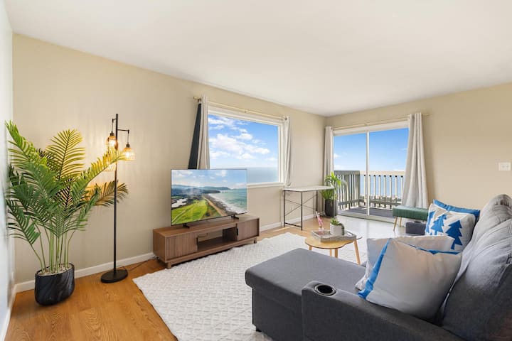 Oceanview 2br 1bath Retreat Balcony + Sunset Views - Pacífica, CA