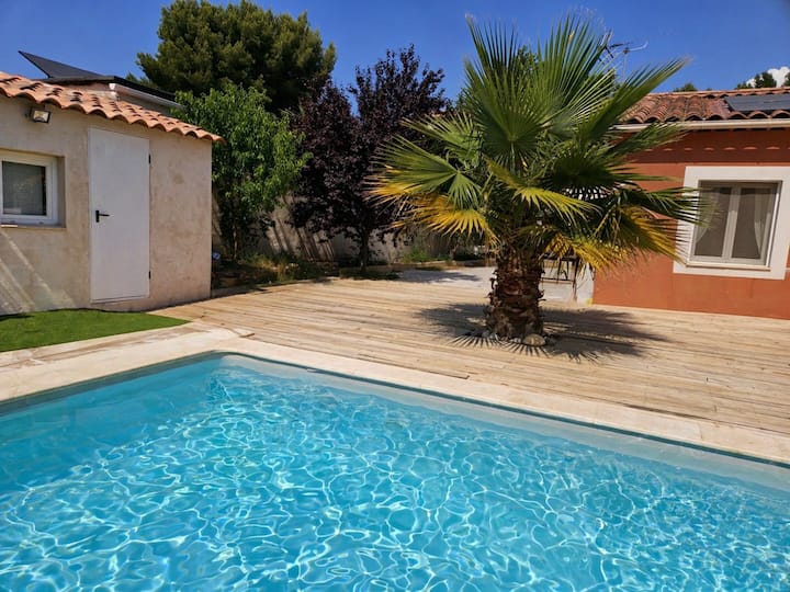 Charmante Maison Familiale Avec Piscine Et Jardin - Vitrolles