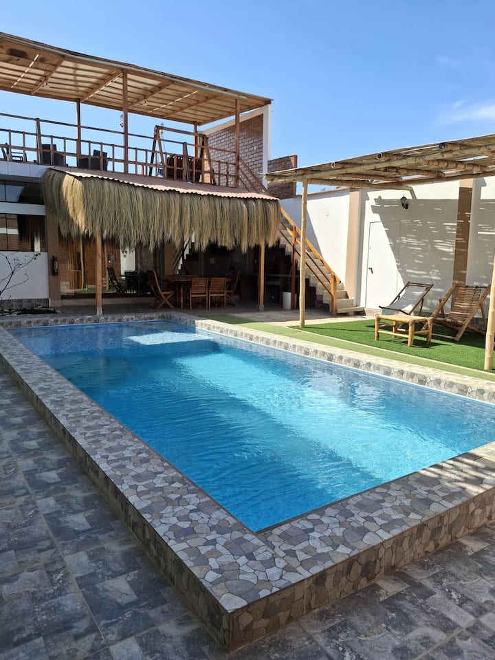 Hermosa Casa De Playa Con Piscina En Los ÓRganos. - Organos