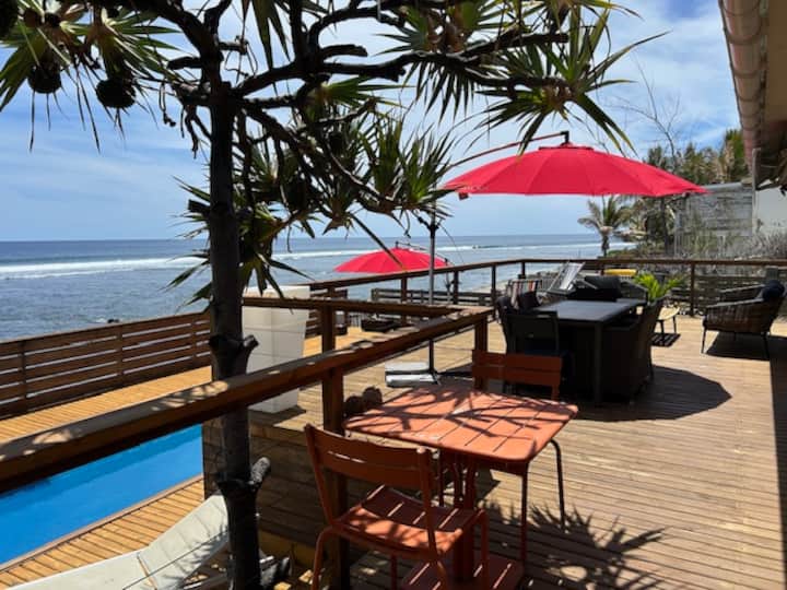 Villa Frente Al Mar Con Piscina Vista Excepcional - Saint-Leu