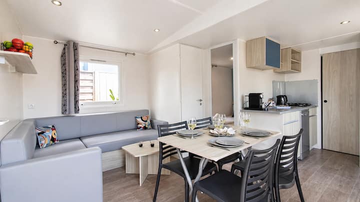 Ecumes : Mobilhome Paisible 4 Pers Linge Inclus - Saint-Hilaire-de-Riez