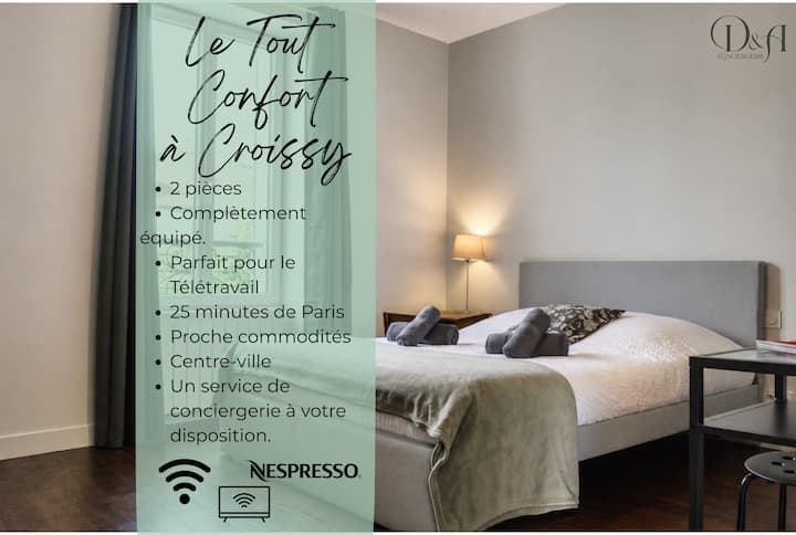 Confort à Croissy, Centre Ville, Proche Paris. - Garches
