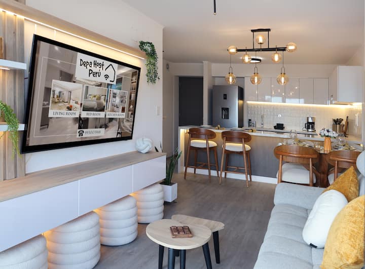 Dhp+ | 3br Deluxe Apt W/ Garage In Miraflores - Pérou