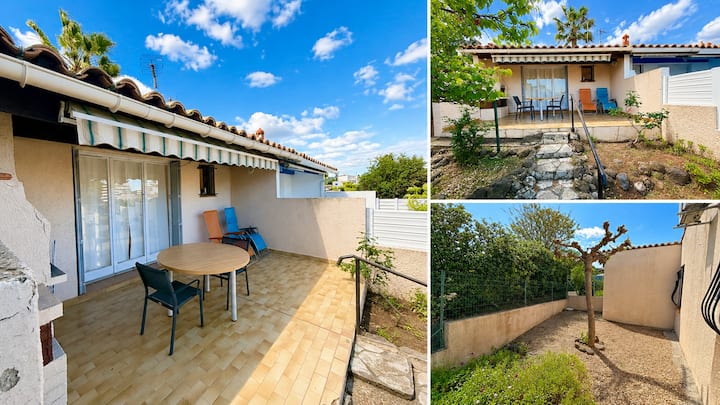 Maisonnette Parking/jardin/clim 5 Personnes - Agde