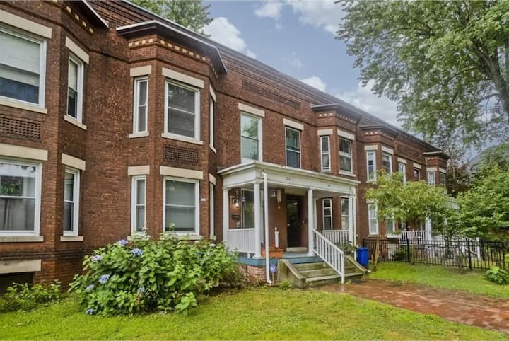 Historic Brick Rowhouse, New Interior, Unfurnished - Ludlow, MA