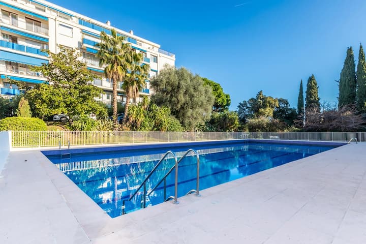 2 Chambres Avec Piscines/jardin Et Accés Plage - Nice