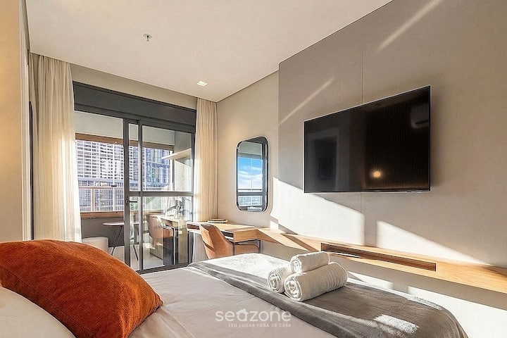 Studio In Condo W/ Balcony In Bela Vista Hmj0704 - Brazil