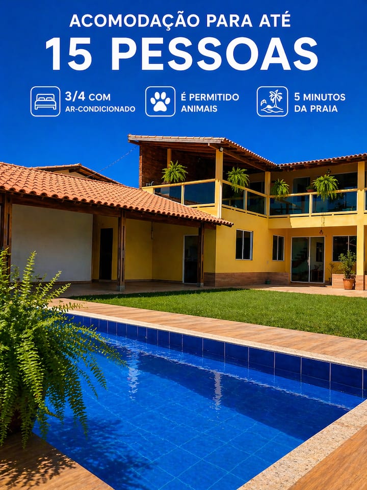 Casa Completa Com Piscina Perto Da Praia. - Serra